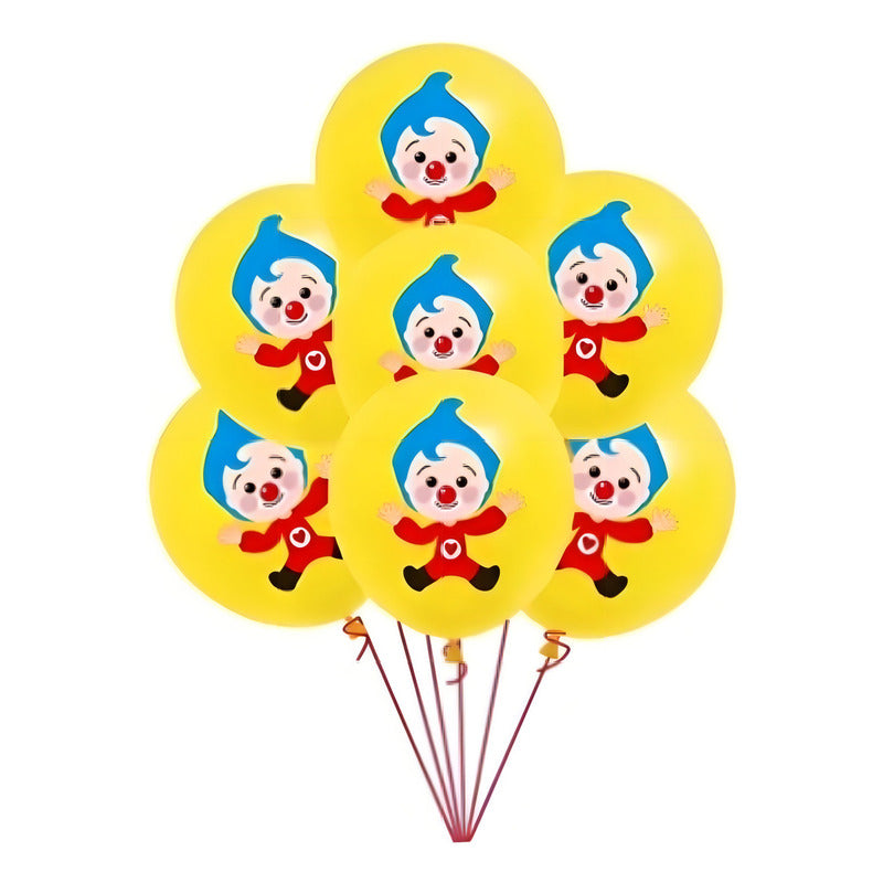 Globos Super Feliz Plim Plim Amarillos Látex 30cm Helio Pack 25 Amaril ...